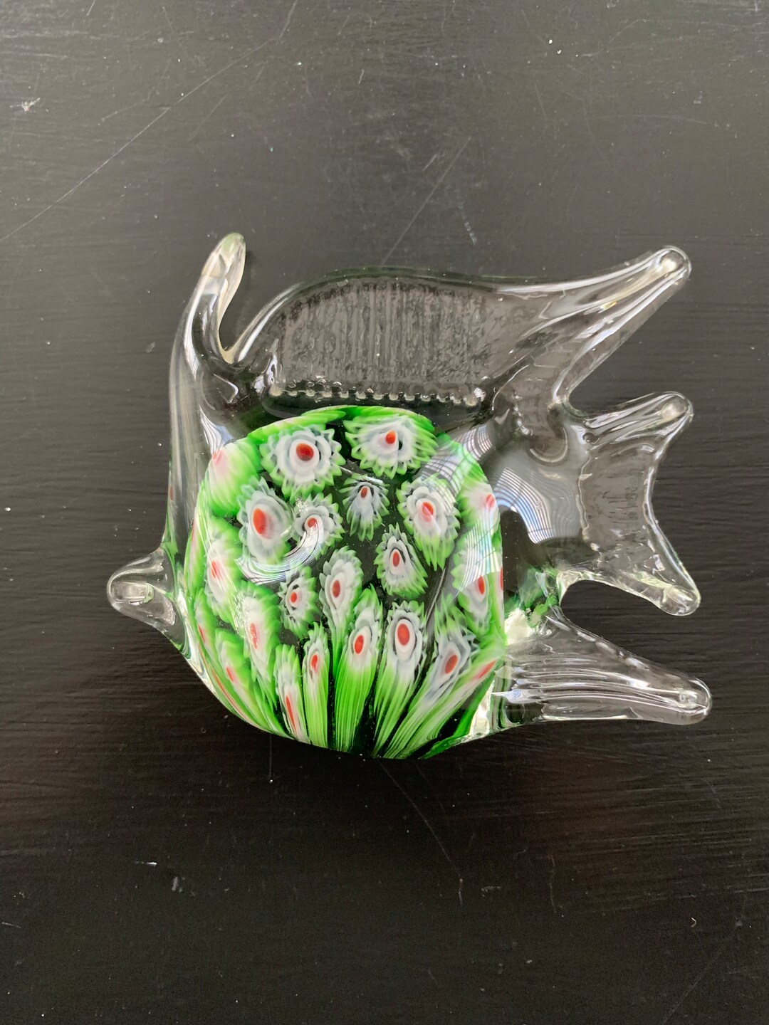Vintage Paperweight, Millefiori Fish - Etsy