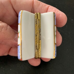 Vintage Porcelain Pocketbook Keepsake Box - Etsy