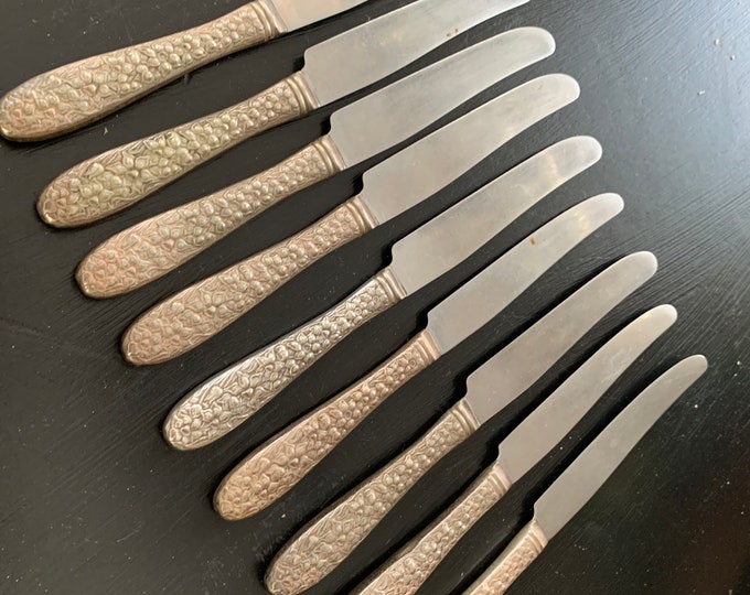 1936 Narcissus by National Silver Co Sterling Silver Flatware Knife Set ...