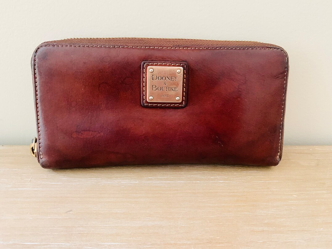 Vintage Dooney and Bourke Saffiano Leather Wallet - Etsy