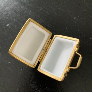 Vintage Porcelain Pocketbook Keepsake Box - Etsy