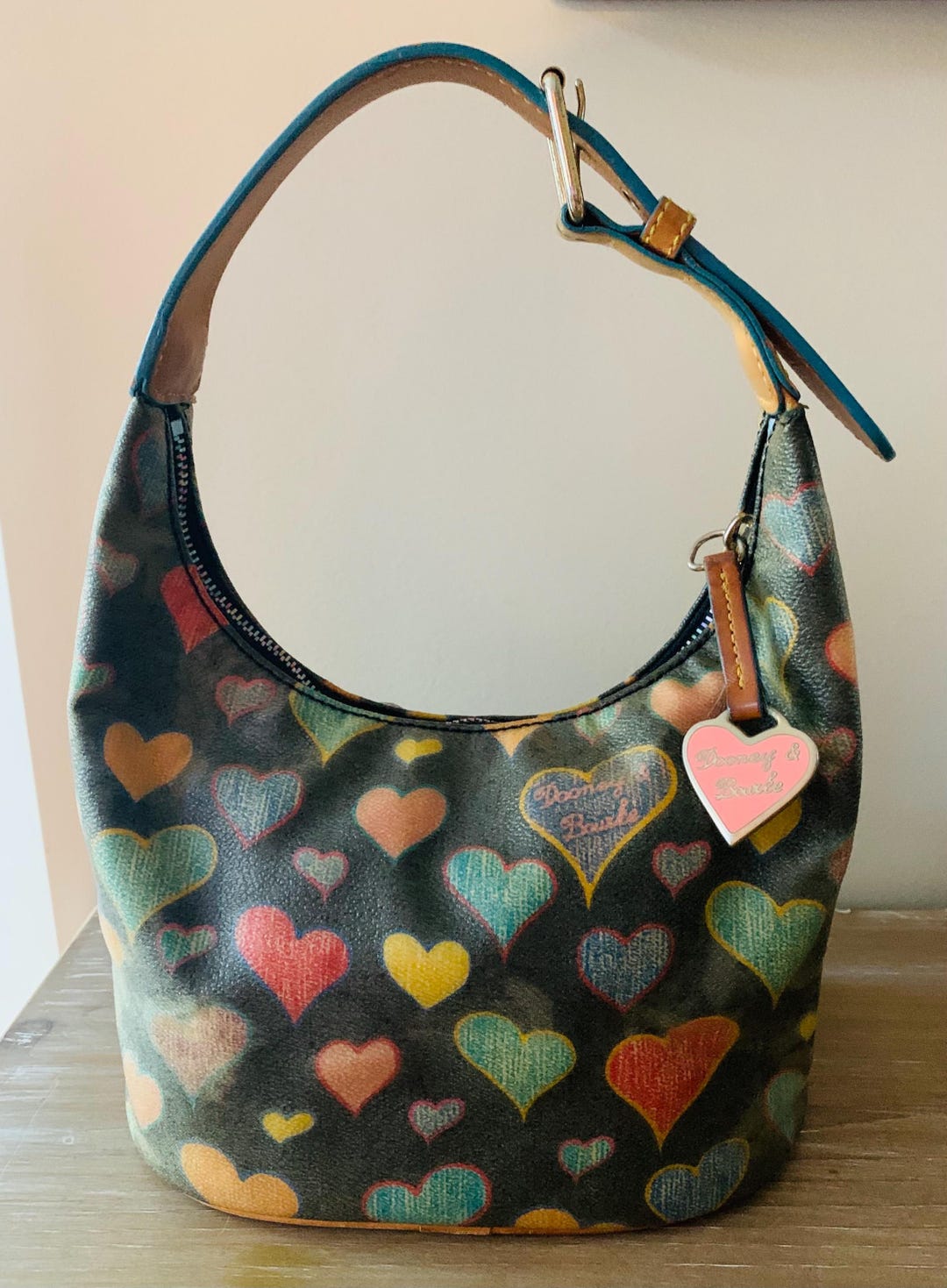Vintage Dooney and Bourke Heart Shape Bucket Bag - Etsy