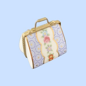 Vintage Porcelain Pocketbook Keepsake Box - Etsy