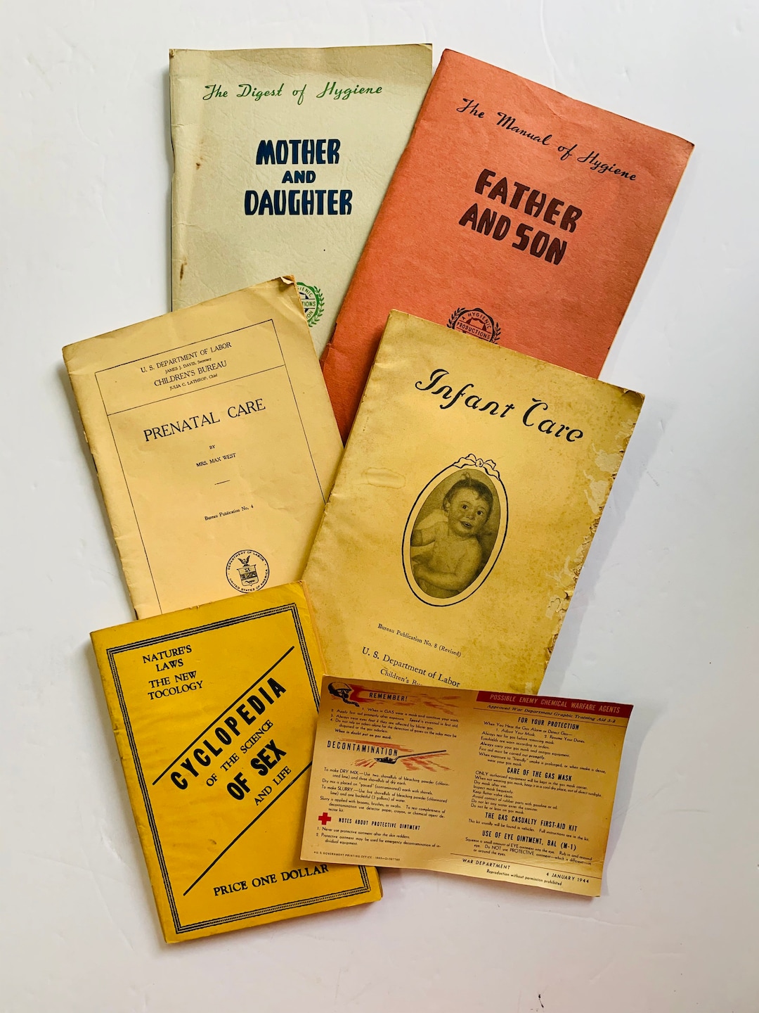 Vintage Books Sex Hygiene And Infant Care 1924 1948 Etsy