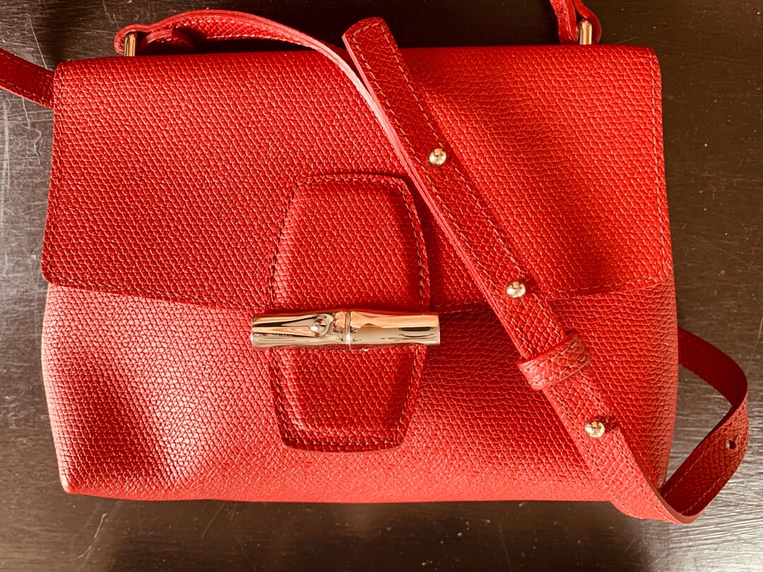 Longchamp Cranberry Shoulder Style Handbag - Etsy