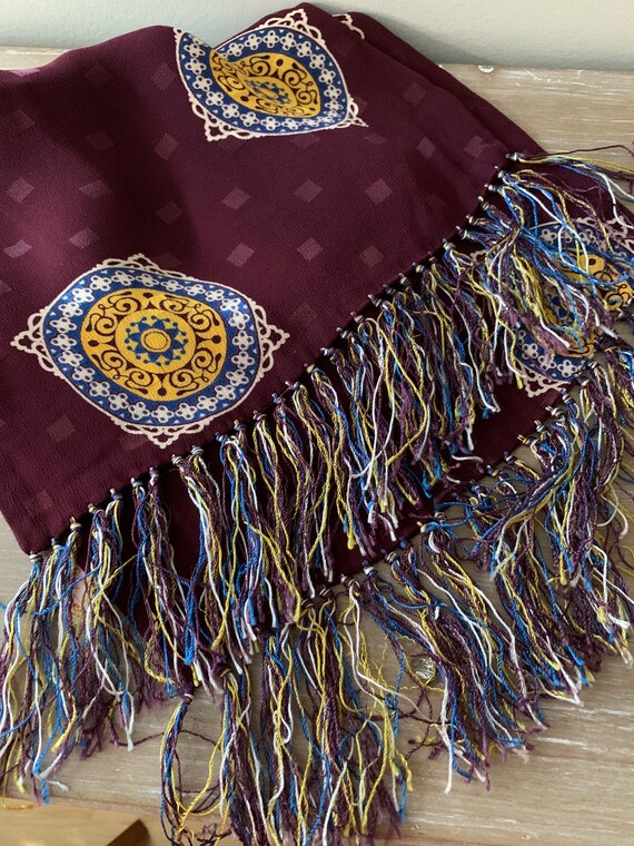 Vintage 40s Opera Scarf - Mens Vintage Neck Scarves -… - Gem