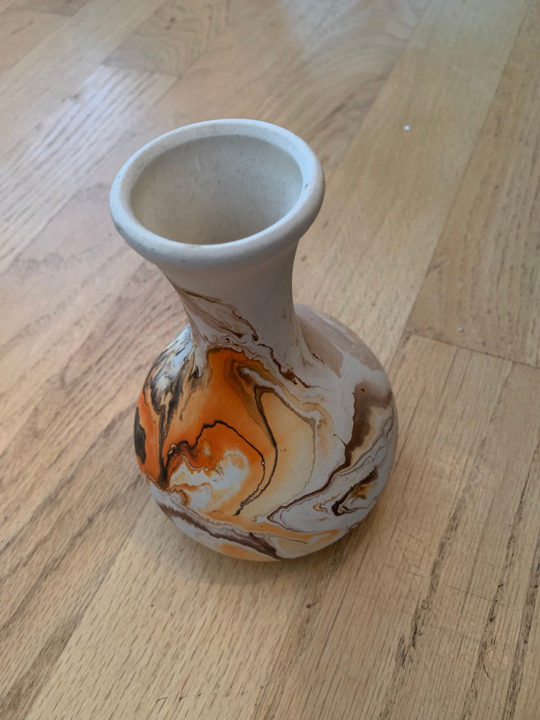 Vintage Nemadji Pottery Vase - Etsy