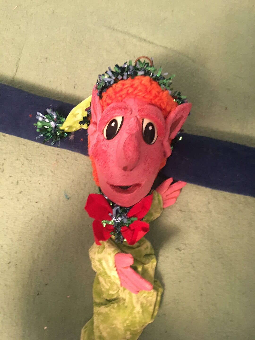 Pinkie the Christmas Elf. Hand Puppet - Etsy