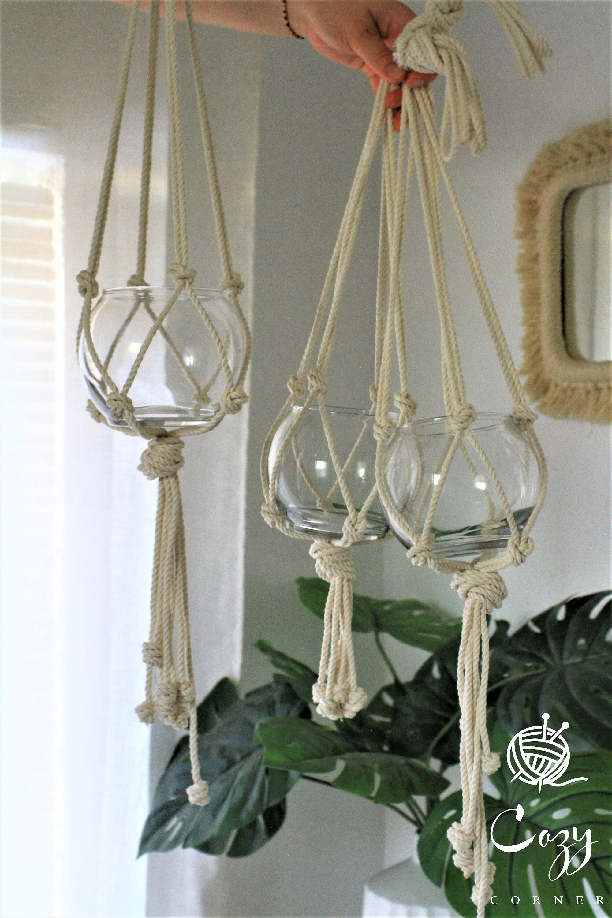 Macrame Plant Hanger. Macrame Wall Decor. Nursery Decor. - Etsy