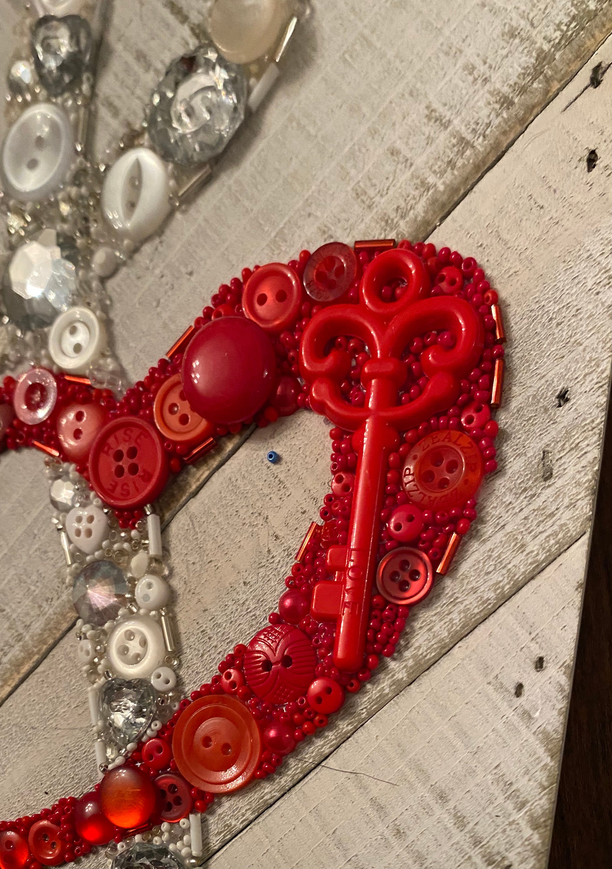Handmade Button Art Treble Clef Heart Musical Note Valentines - Etsy