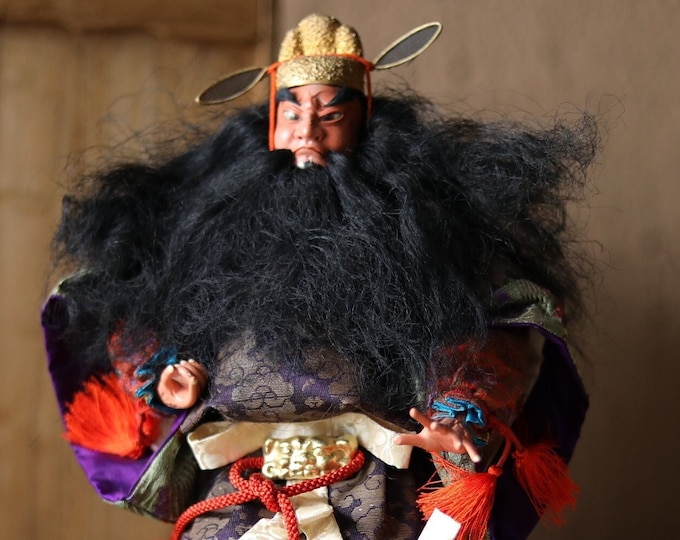 Japanese Antique Beautiful Armor Samurai Doll Yoroi Kabuto Doll With ...
