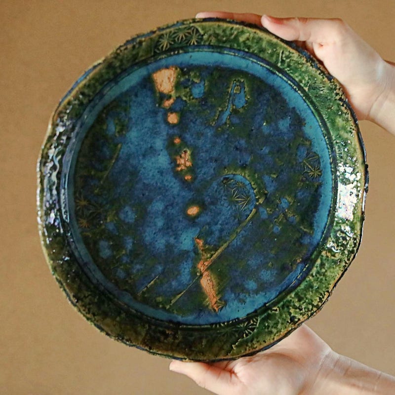 Japanese Oribe Stoneware - Etsy