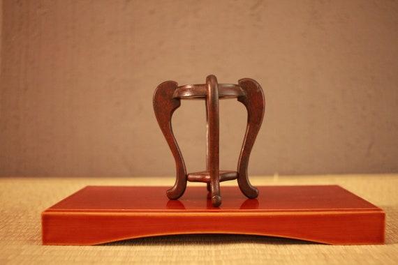 Japanese Small Wooden Carved Display Stand Decor Pedestal - Etsy