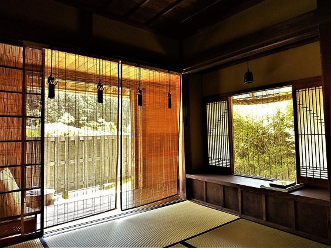 Fine!japanese Furniture Bamboo Curtain Window Screen Shade Blind ...