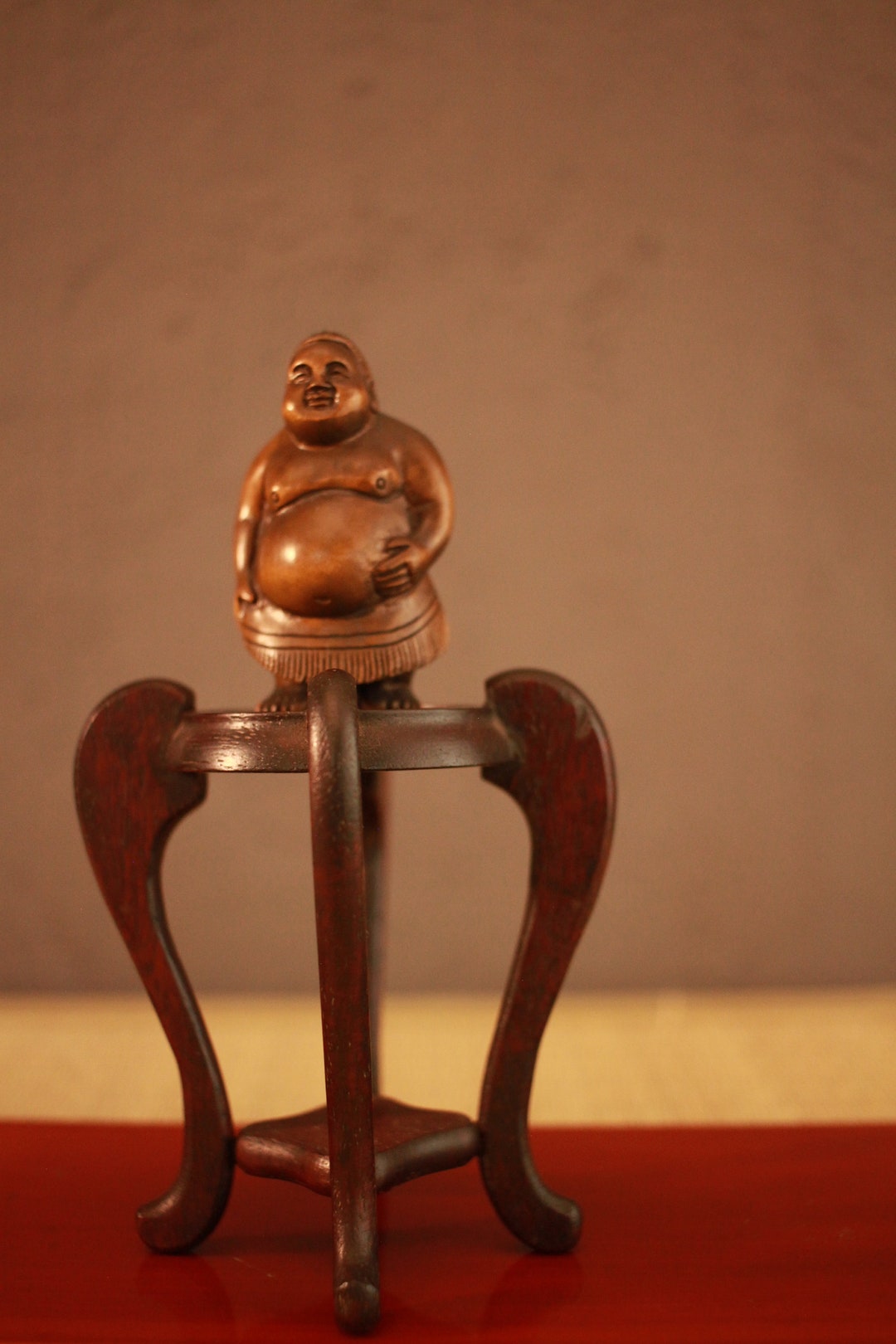 Japanese Small Wooden Carved Display Stand Decor Pedestal - Etsy