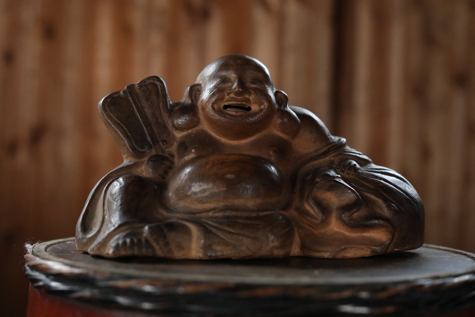 Japanese Antique Doll Old Edo Craft 1800s Happy Smile Buddha - Etsy