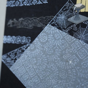 Japanese Vintage Hand Paint and Block Printing Art of Tale of Genji ...