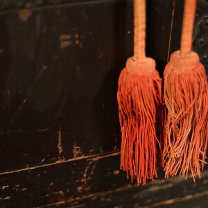 Japanese Antique Bronze Cymbals String and Tassel From Buddhist Temple ...
