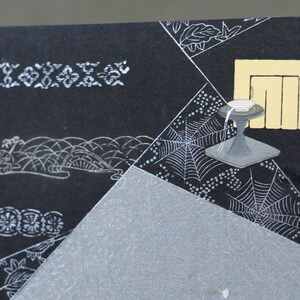 Japanese Vintage Hand Paint and Block Printing Art of Tale of Genji ...