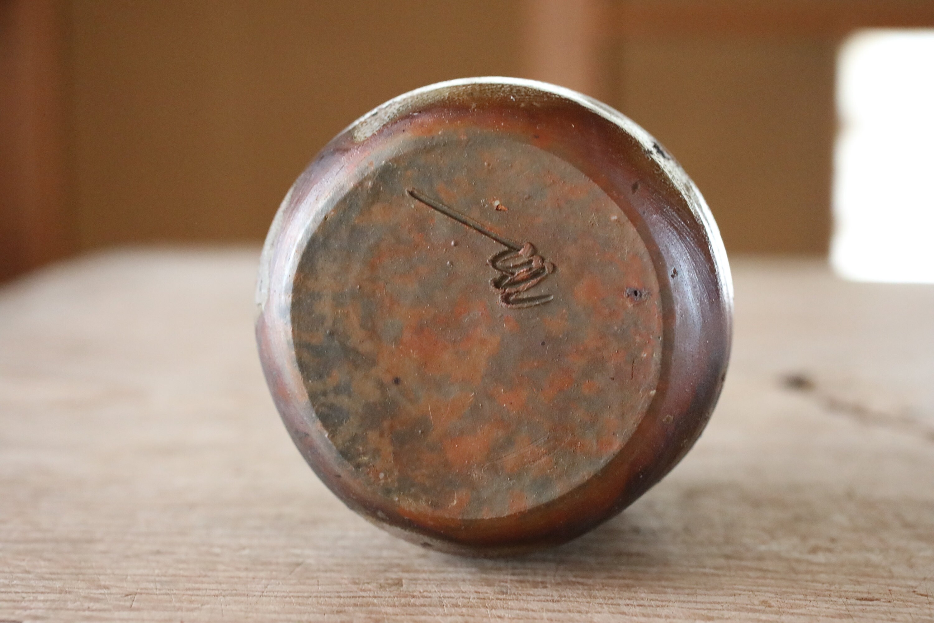 Japanese BIZEN Tokkuri Sake Bottle, Vintage Pottery Vase With Box ...
