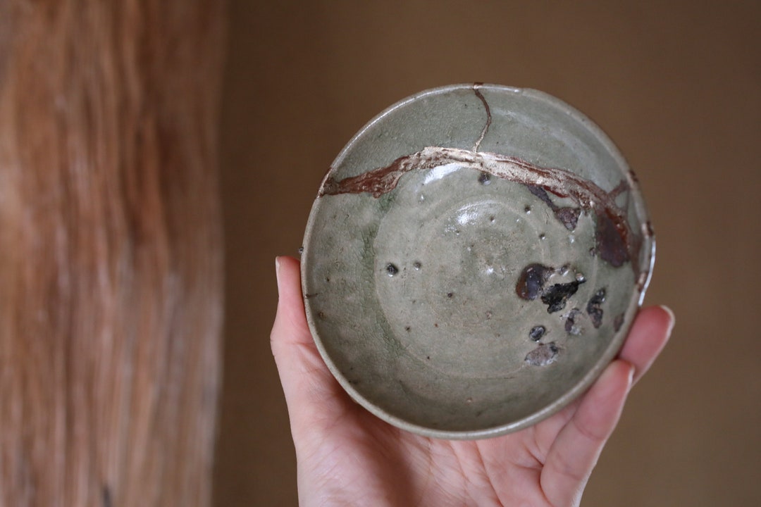 Japanese Antique 17th Century Momoyama Seto Porcelain Yobitsugi Plate ...