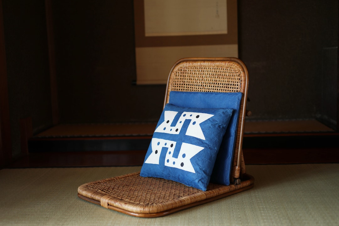 Japanese Vintage Furniture Rattan Beach Chair /TATAMI Chair Made of ...