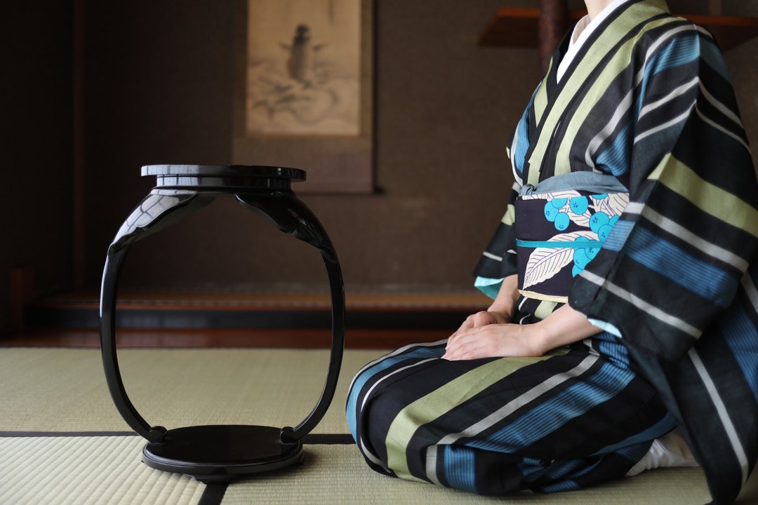 Large! Japanese Furniture Wooden Pedestal Decoration Stand Antique ...