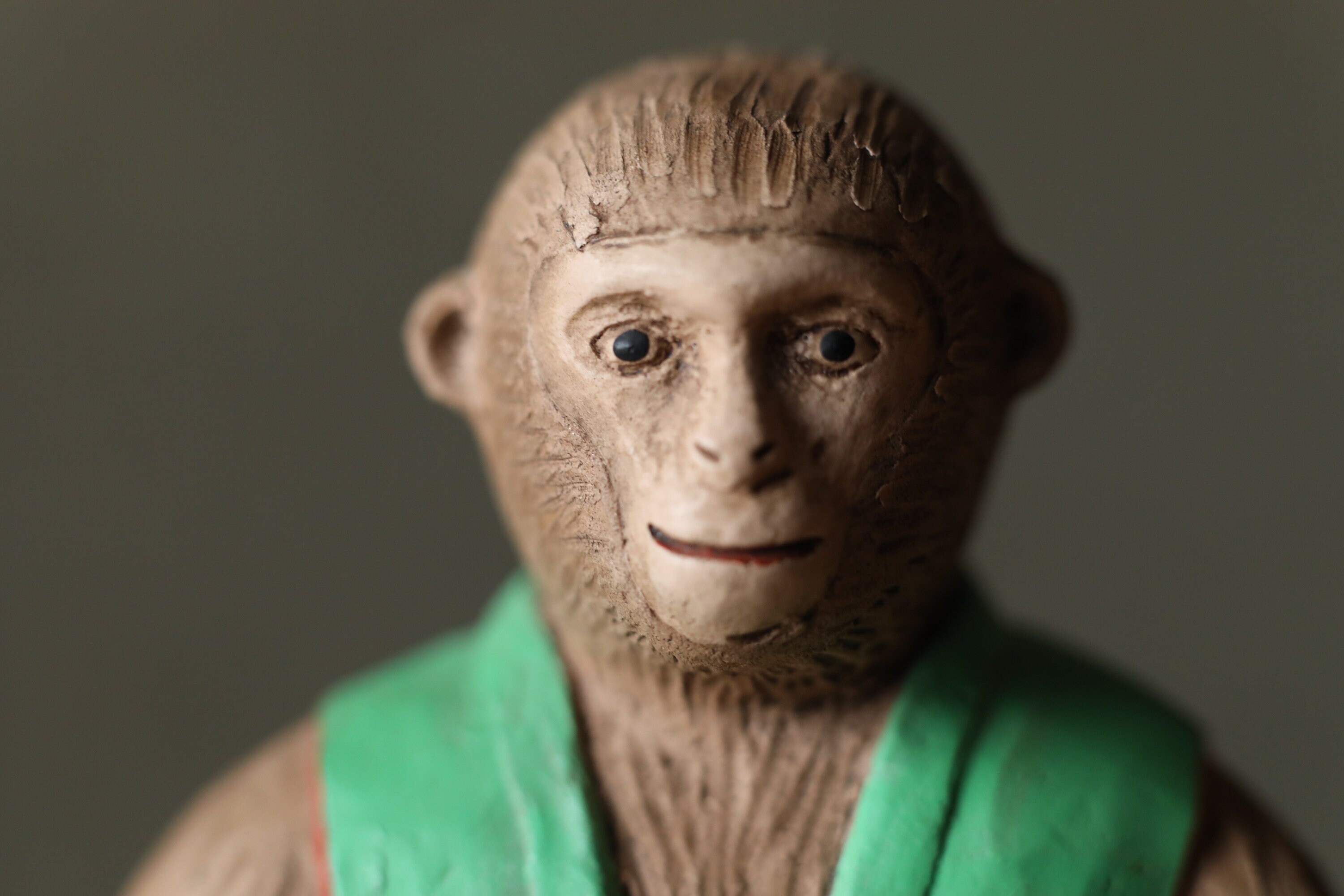 Japanese Vintage Monkey Doll Old Pottery Hand Made Animal - Etsy