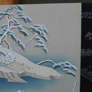 Japanese Vintage Hand Paint and Block Printing Art of Tale of Genji ...