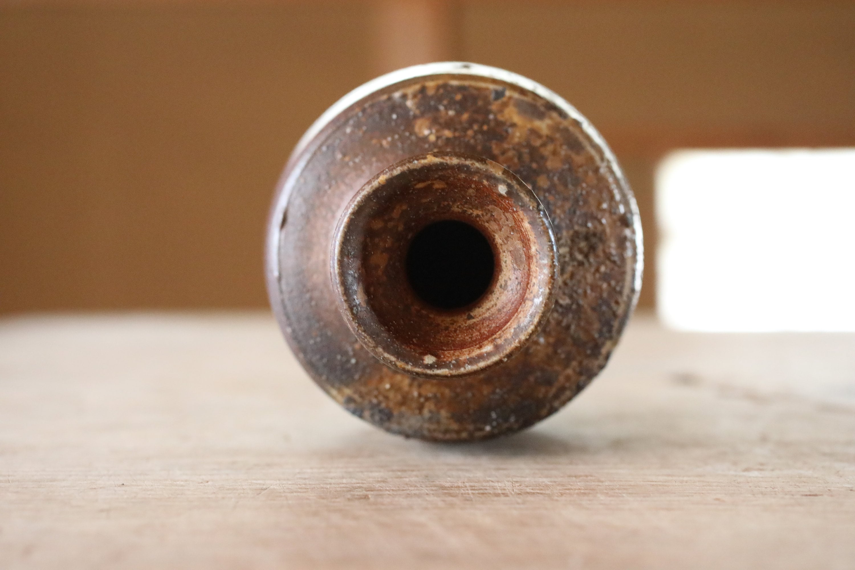 Japanese BIZEN Tokkuri Sake Bottle, Vintage Pottery Vase With Box ...