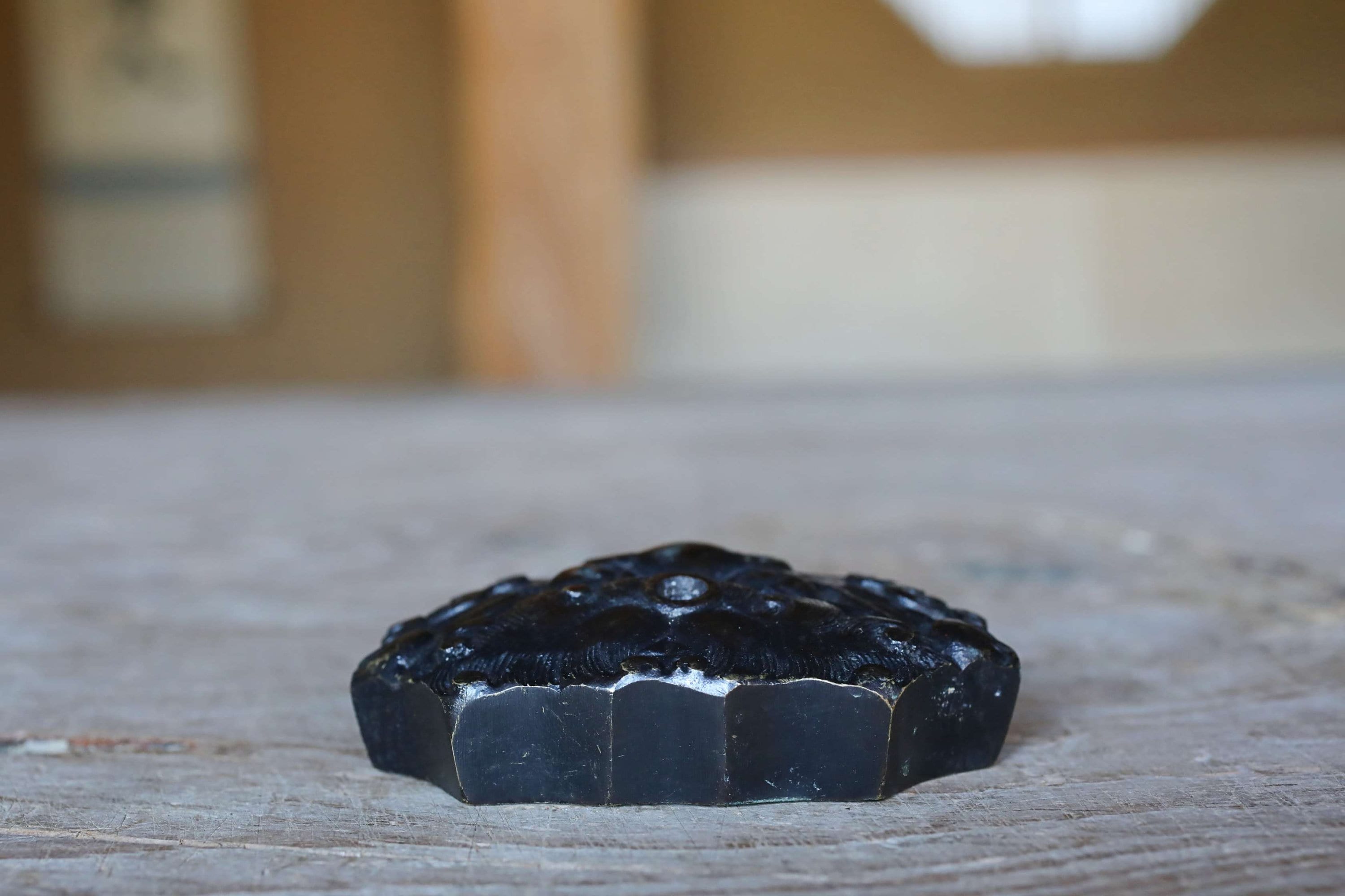 Bronze- Antique Demon Water Dropper, Japanese Calligraphy Ink Container ...