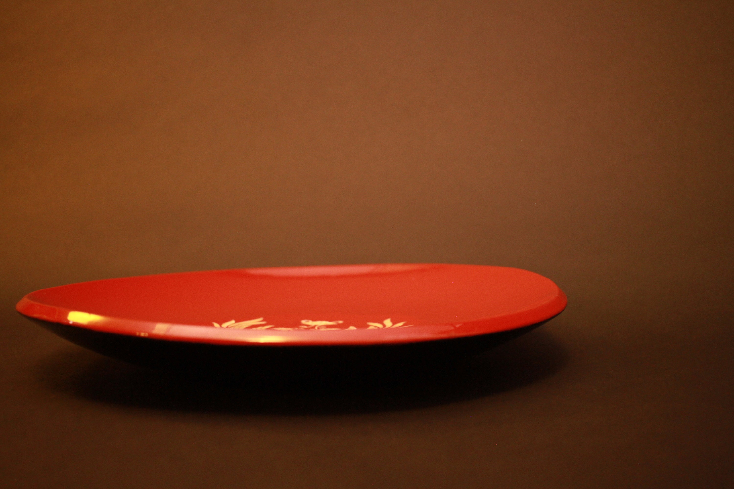 Japanese Antique Collectors plate lacquer tray Large Red and | Etsy