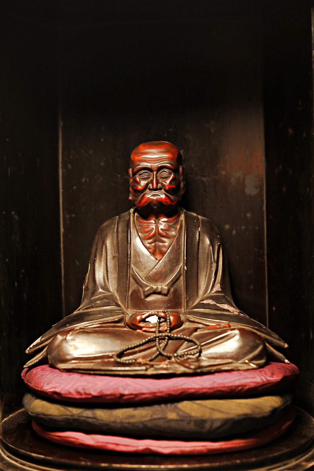Rare!japanese Antique Sculpture From Buddhist Temple Statue of Monk's ...