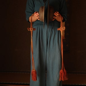 Japanese Antique Bronze Cymbals String and Tassel From Buddhist Temple ...
