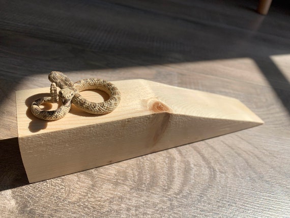 Rattle Snake Door Stop choose Your Colour Wood | Etsy