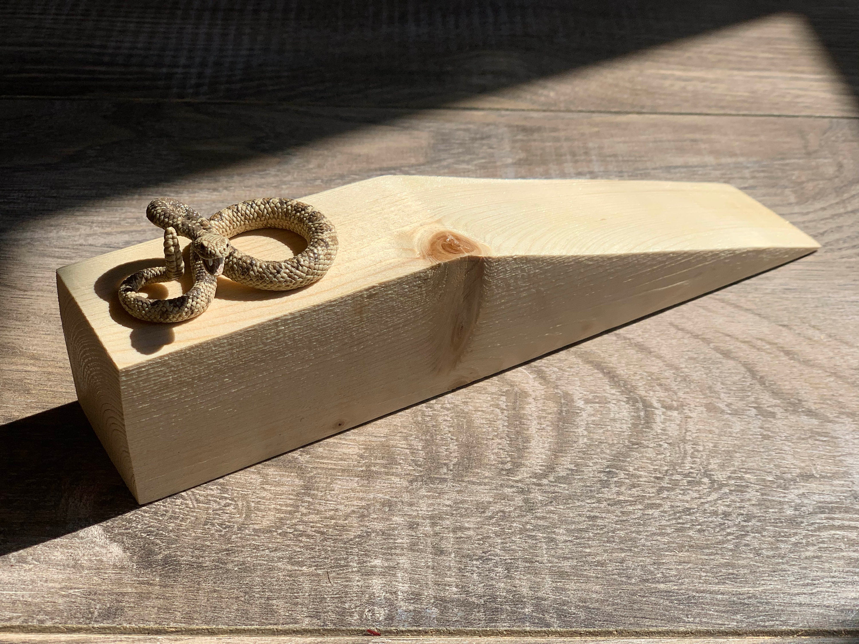 Rattle Snake Door Stop (choose Your Colour Wood) - Etsy