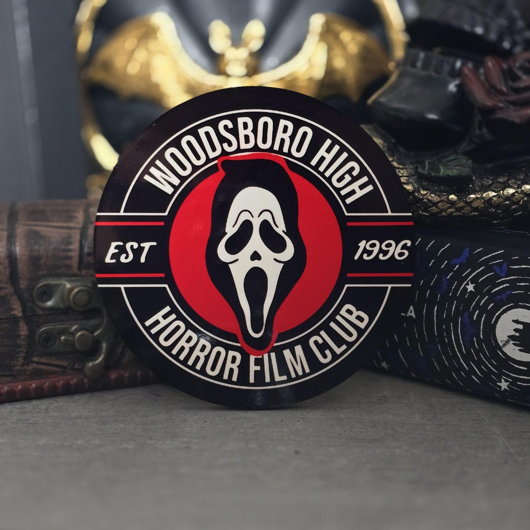 Ghostface Woodboro Coaster | Scream Film Movie Fan Art - Etsy UK