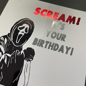 Scream It's Your Birthday! | Ghostface | Horror Spooky Birthday Card ...