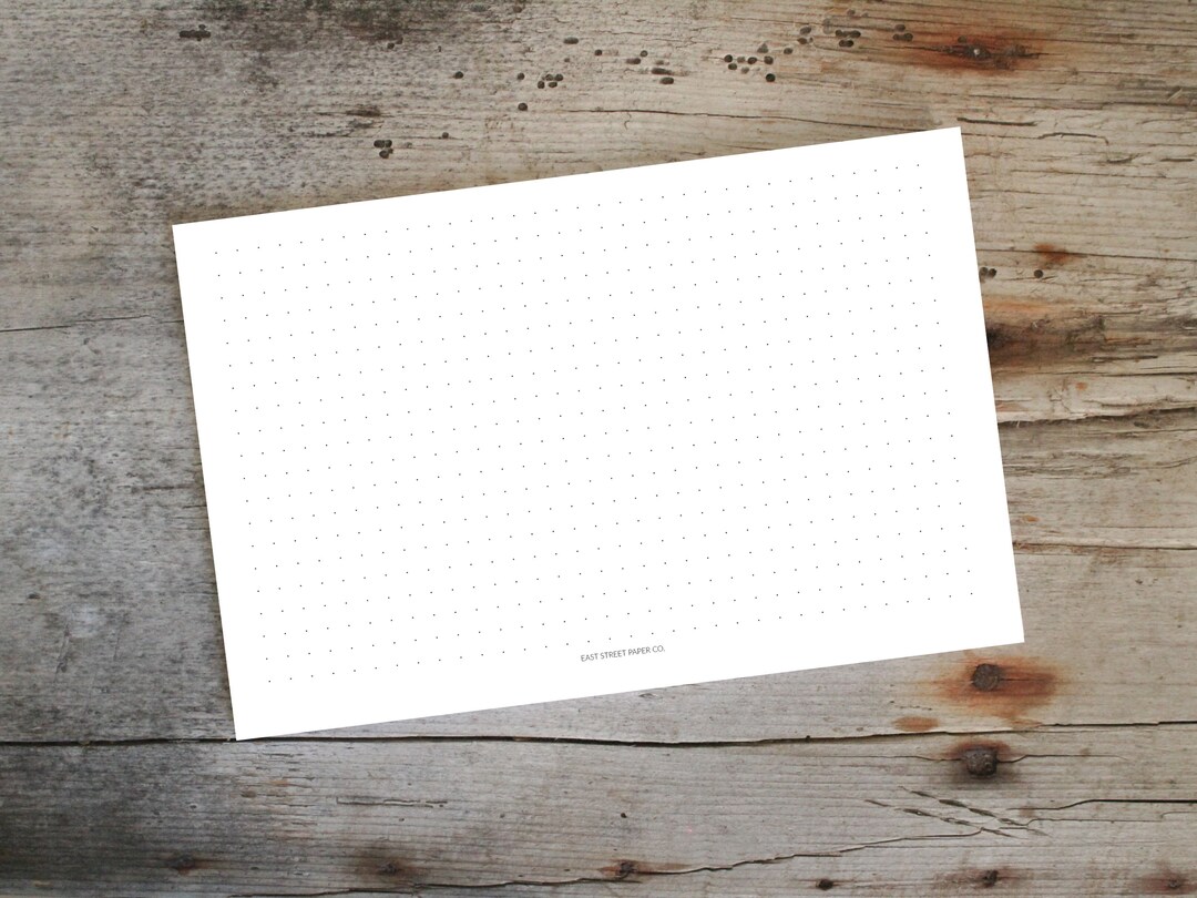 Dot Grid Half Letter 5.5x8.5 Desk Tear off Notepad - Etsy