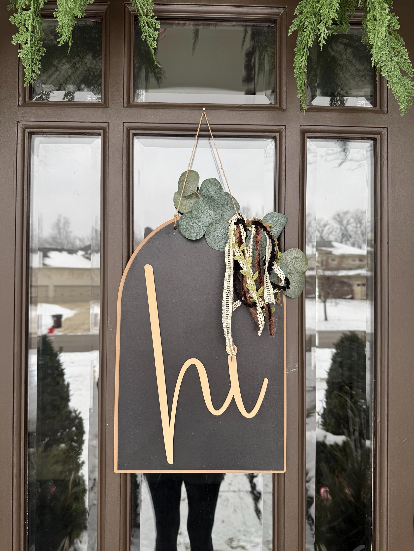 Arched Boho Wood Door Hanger - Etsy