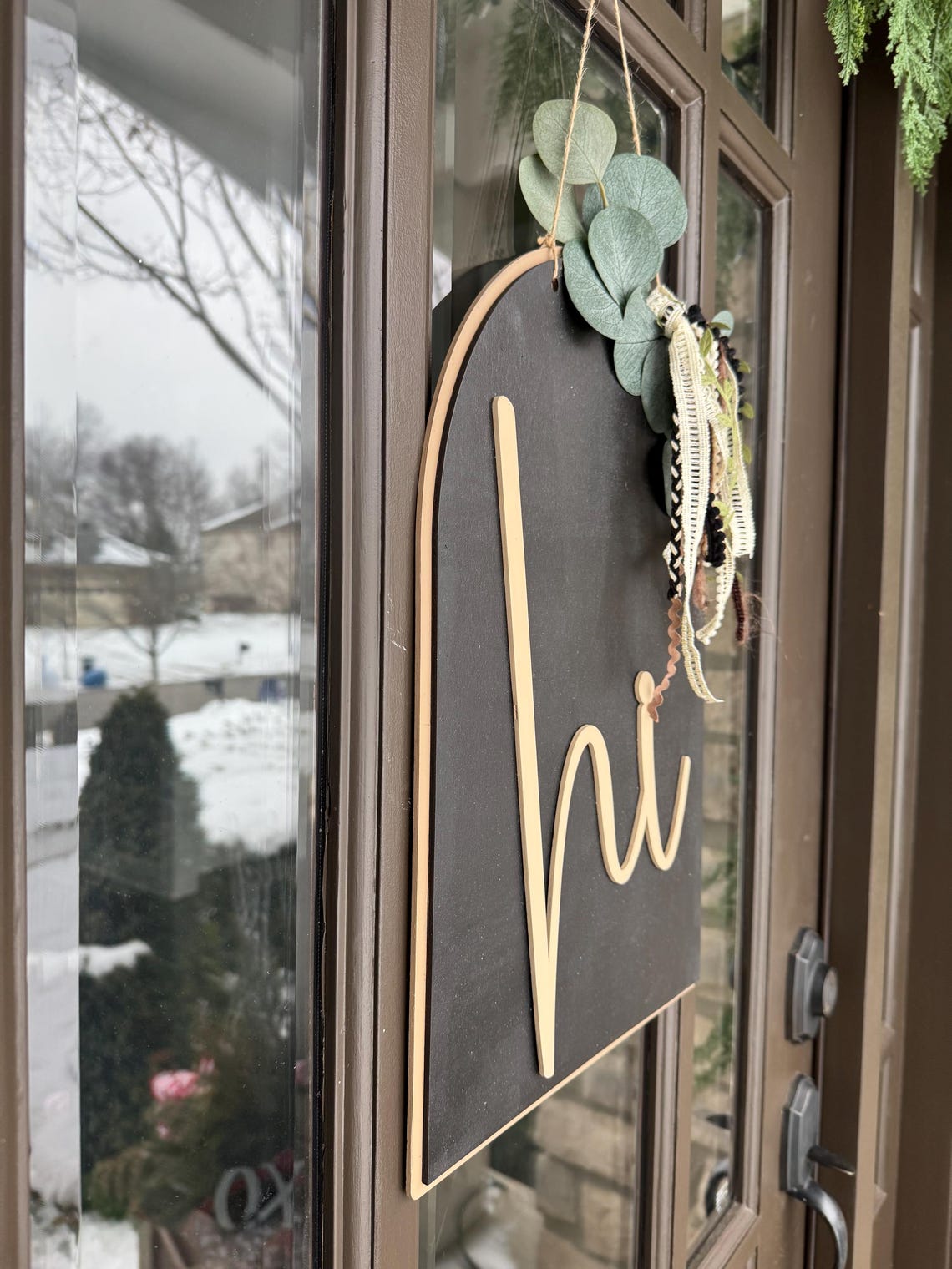 Arched Boho Wood Door Hanger - Etsy