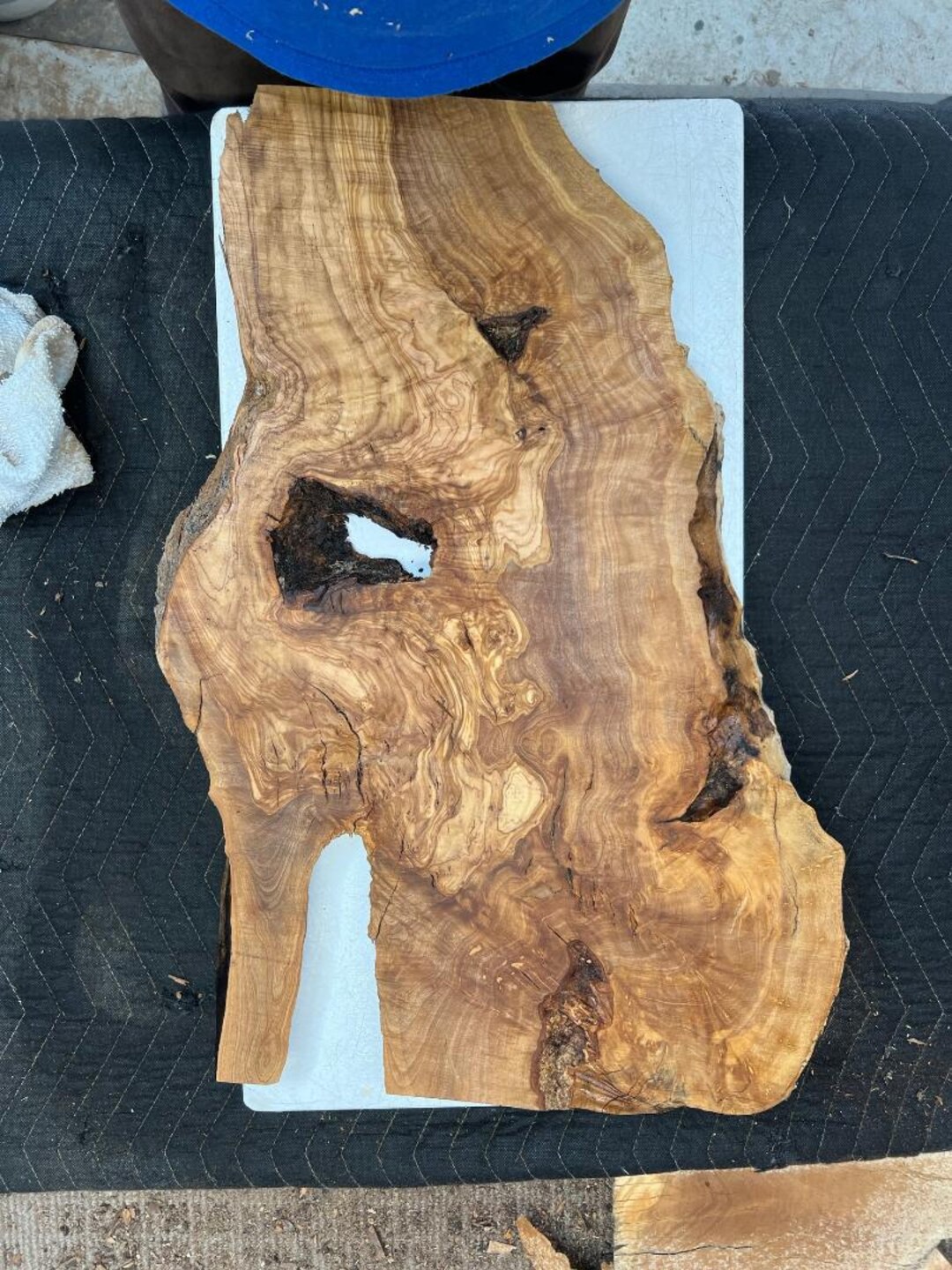 Olive Wood Slab 200 Yr Old Trees From Calif Rawcut Salvaged. 16x24 You ...