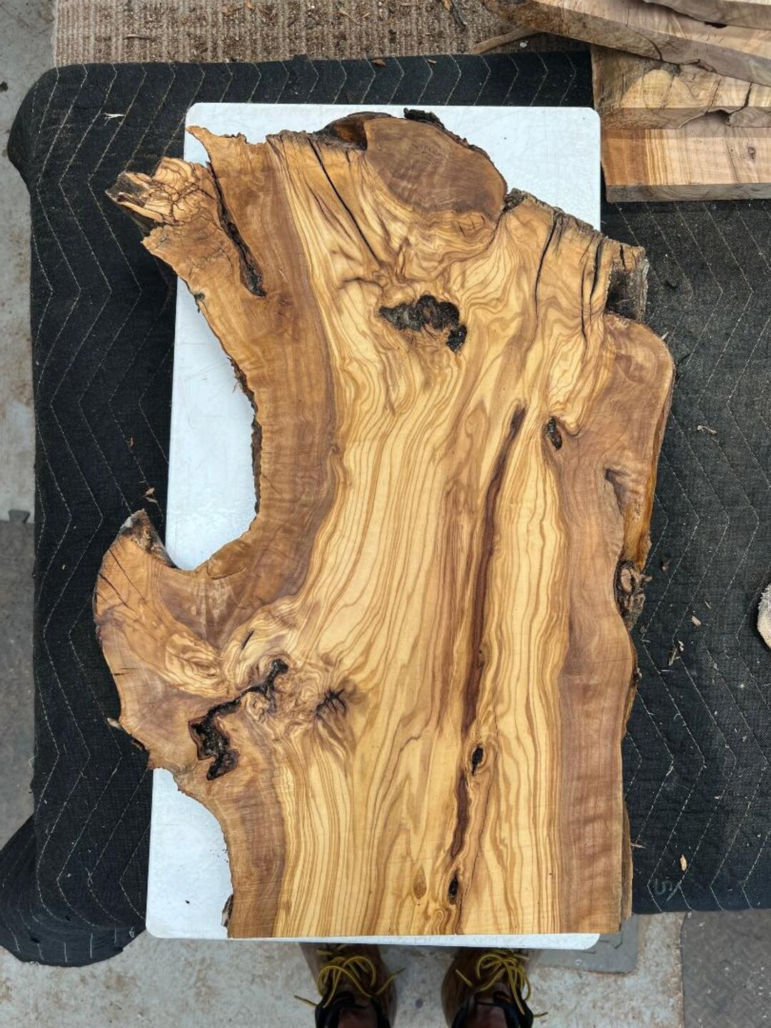 Olive Wood Slab 200 Yr Old Trees From Calif Rawcut Salvaged. 16x24 You ...