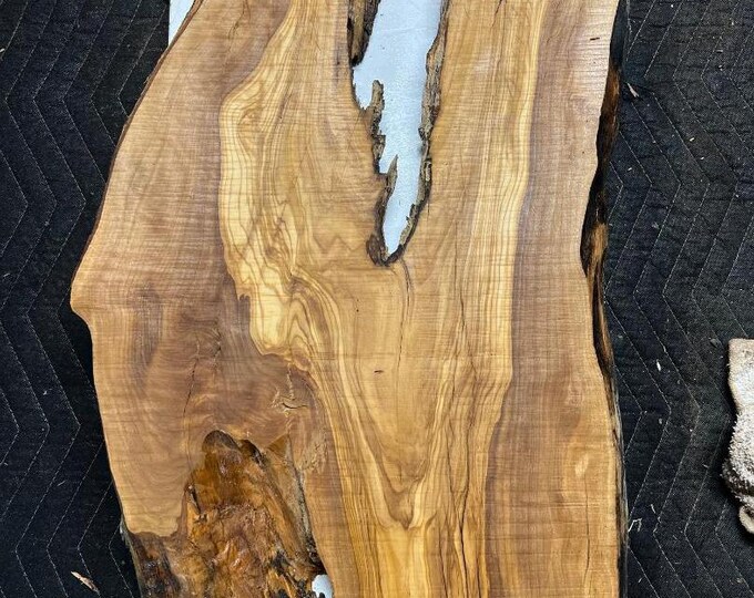 Olive Wood Slab 200 Yr Old Trees From Calif Rawcut Salvaged. 16x24 You ...