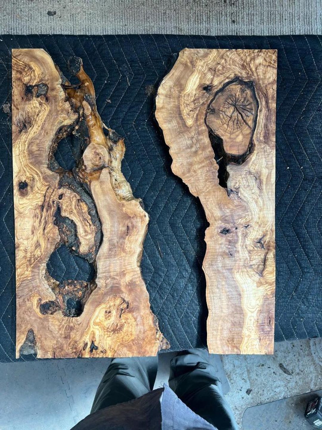 Olive Wood Slab 200 Yr Old Trees From Calif Rawcut Salvaged. 20x24 ...