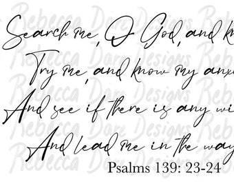 Psalms 139 Svg - Etsy