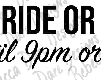 Ride or Die Sticker - Etsy