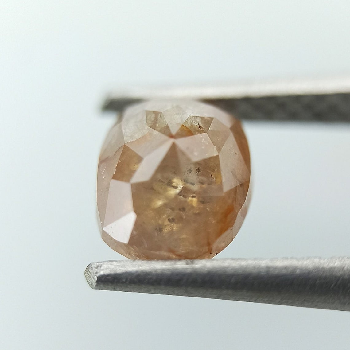 0.89 CT Natural Loose Diamond Peach Diamonds Oval Shape Rose Cut ...