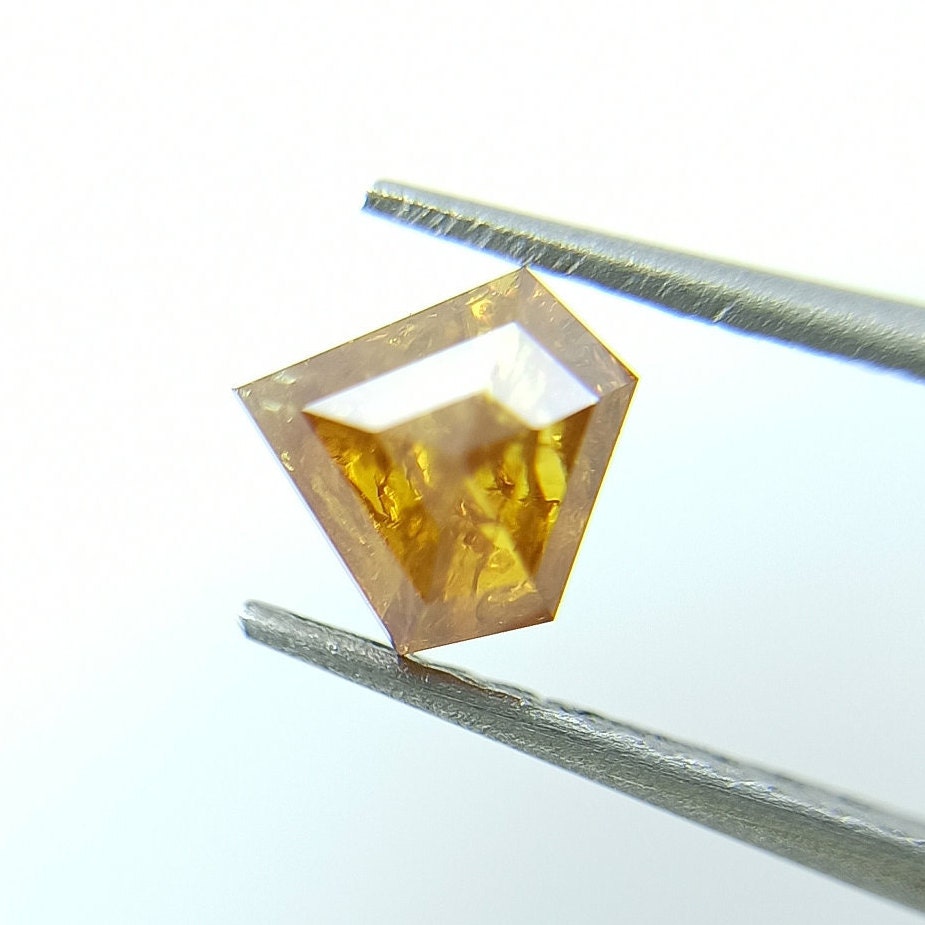 0.94 CT Natural Loose Fancy Colour Diamond Pentagon Shape - Etsy
