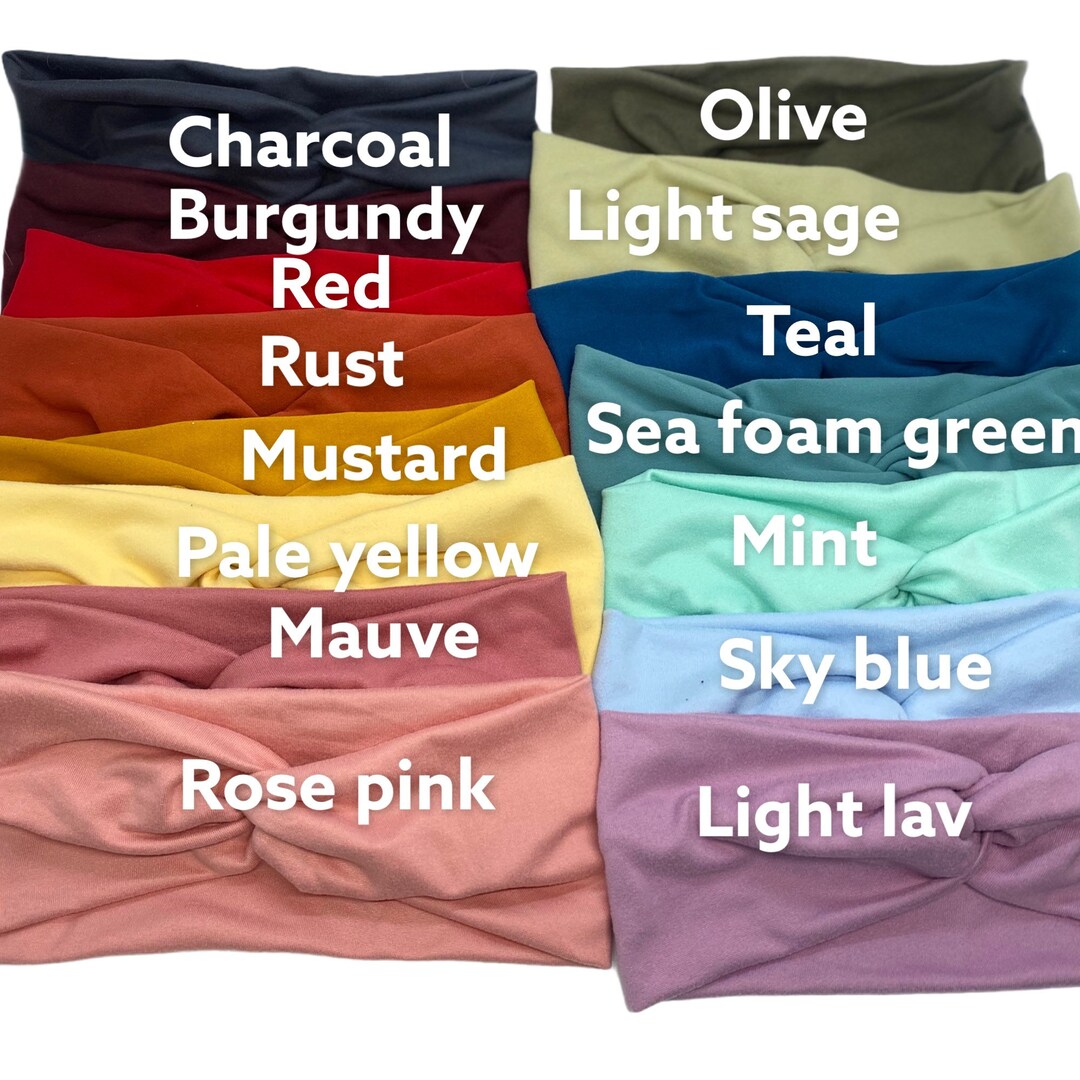 Soft, Stretchy Headbands Multiple Colors Knotted Headband, Twisted ...